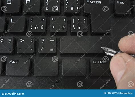 blank enter and shift keys on computer keyboard stock image image of