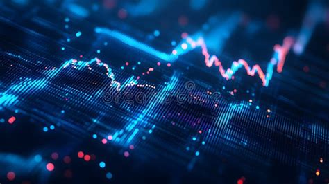 Futuristic Digital Financial Data Visualization Abstract Technology Background Stock