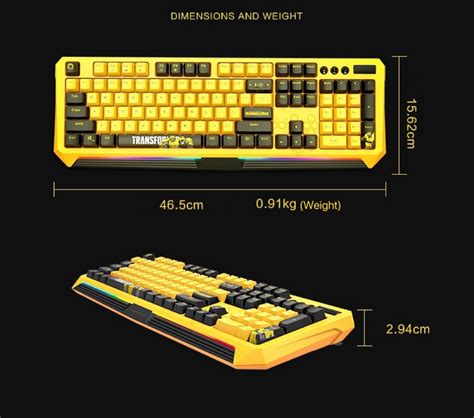 Thunderobot X Transformers Bumblebee Special Edition Mouse Keyboard Set