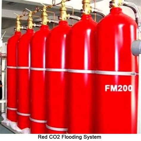 Fire Suppression Systems Red Co2 Flooding System For Chemical