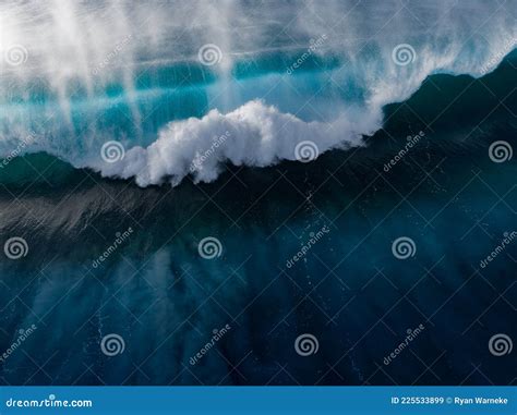 Massive Wave Breaking At Seapoint Promenade In Cape Town South Africa Stock Image