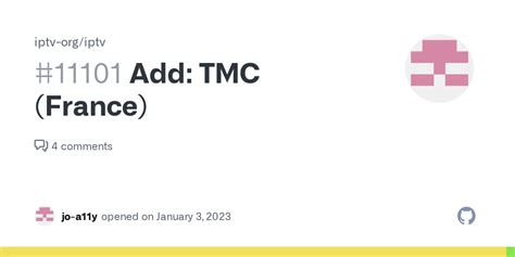 Add Tmc France · Issue 11101 · Iptv Orgiptv · Github