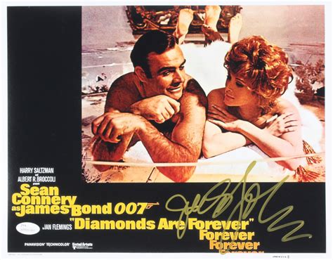 Jill St John Signed Diamonds Are Forever 11x14 Movie Poster Jsa Coa