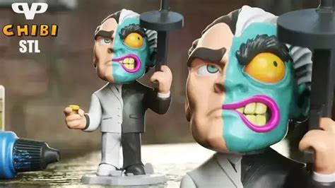 Two Face Chibi Stl For 3d Printing Chibistl 3dxm 3d Model 3d Printable