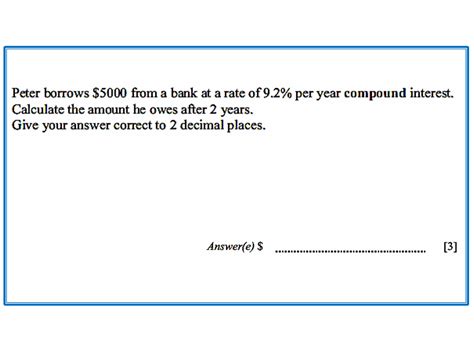Compound Interest Igcse At Mathematics Realm