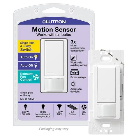 Reviews For Lutron Maestro Motion Sensor Switch No Neutral Required Single Pole Multi