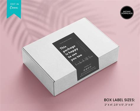 Editable Box Label Template Very Easily Customize This Custom Box