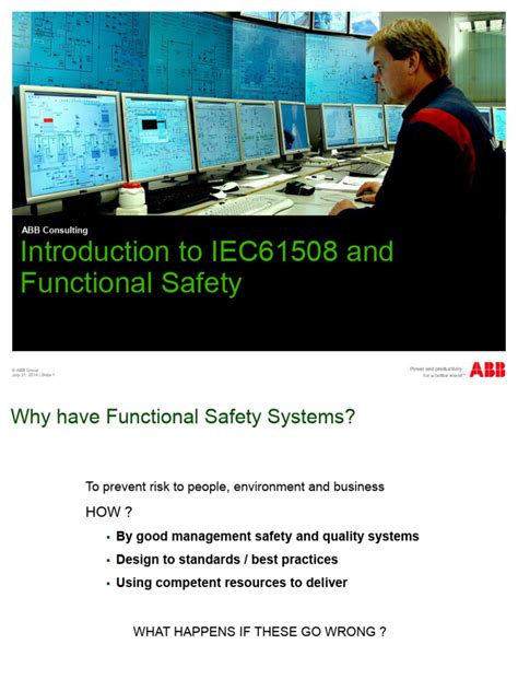 Introduction To Iec61508 And Functional Safety Abb Pdf Risk Safety