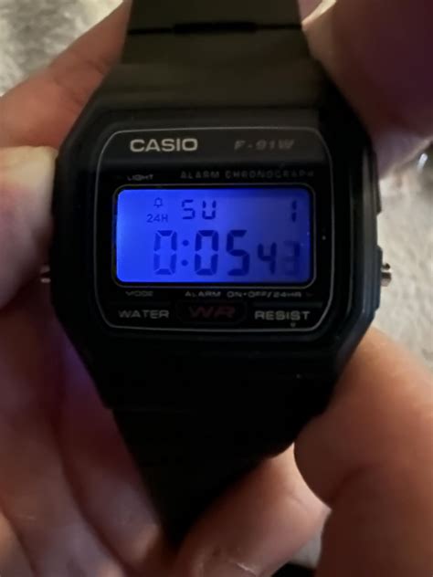 Trying Different Leds With The F91w R Casio