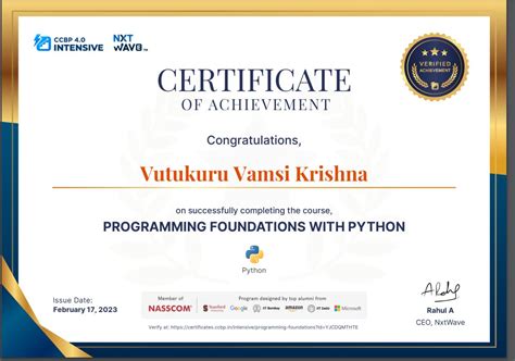 Vamsi Krishna On Linkedin Completed Python Now Onto 👉 Js