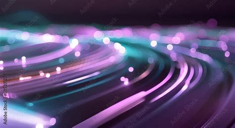 visual representation of data flow in optoelectronic systems concept
