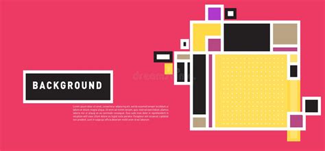 Vector Abstract Colorful Rectangle Background For Banner Stock Vector Illustration Of Poster