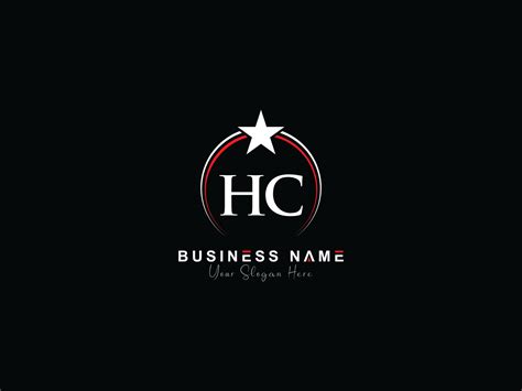 Premium Circle Hc Star Logo Initial HC Logo Letter Vector Art Vector Art At Vecteezy