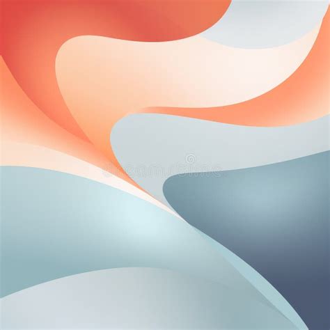Minimal Vector Iphone Wallpaper In Soft Orange And Light Grayish Blue