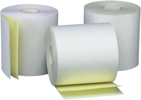 Perfection Two Ply Carbonl Rolls 3 X 95 Feet White Canary 50 Rolls