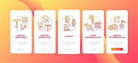Reproductive Technology Onboarding Vector Template 3272891 Vector Art At Vecteezy