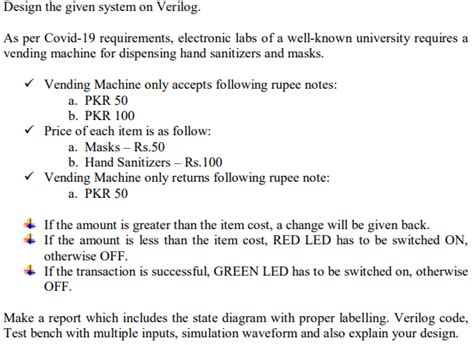 Design The Given System On Verilog As Per Covid Chegg Com