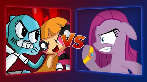 Mugen Battle Nicole Wattersonblossom Vs Pinkamena Youtube