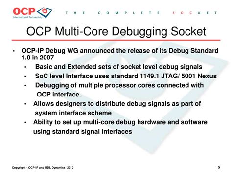 Ppt Debug Considerations For Ocp 30 Standards Powerpoint Presentation Id242416
