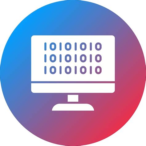 premium vector binary code icon vector image can be used for coding and development