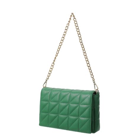 Retro Soft Rectangle Shoulder Bag With Flap Top Green） Miniso Pakistan