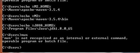 Java Mvn Is Not Recognized As An Internal Or External Command Stack