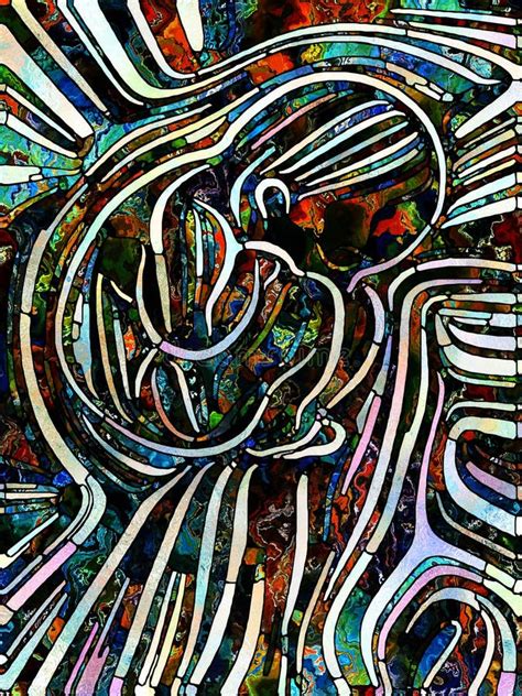 Virtual Stained Glass Stock Illustration Illustration Of Fractured 211770964
