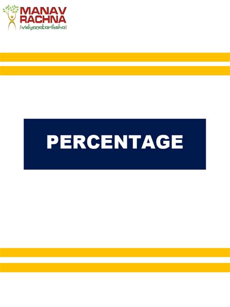 percentage pdf percentage mathematics