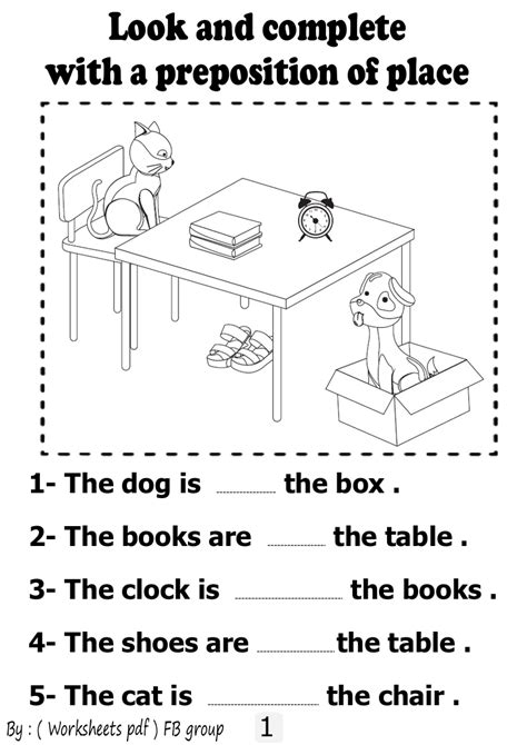 Download Preposition Of Place Worksheets Free Pdf File Preposition Worksheets Preposition
