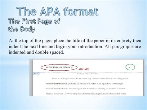 The Apa Format Title Page This Is What