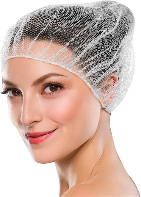 100 Pack White Nylon Hairnets 30” Size Disposable White Hairnets Hair