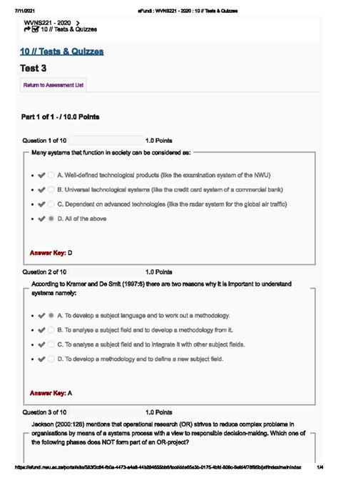 Test 3 Test 3 Efundi Wvns221 2020 10 Tests Quizzes Wvns221 2020 10 Tests Quizzes 10
