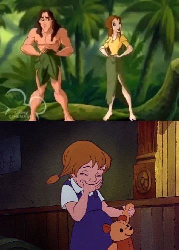 Naked Tarzan Makes Penny Laugh By Disneywo On Deviantart