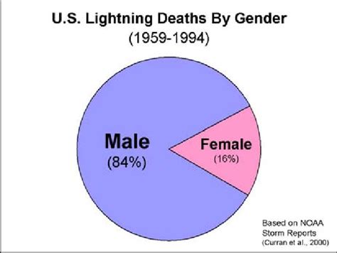 Distribution Of Lightning Fatalities In The U S By Gender This Download Scientific Diagram