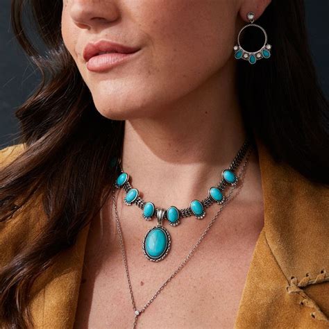 Vintage Turquoise Statement Necklace Turquoise Statement Necklace