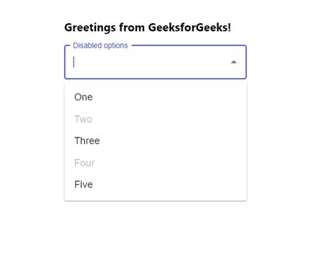如何禁用 Reactjs 中的下拉选项？ 码农参考