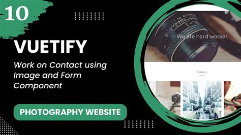 Vuetify 10 Work On Contact Using Image And Form Component Youtube