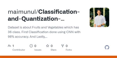GitHub Maimunul Classification And Quantization Technique Using CNN Dataset Is About Fruits