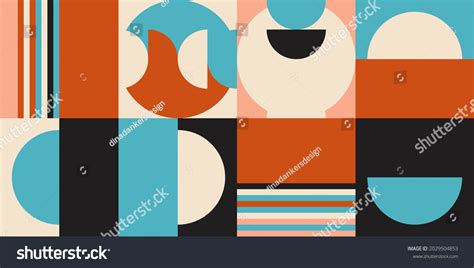 Modern Vector Abstract Geometric Background Circles Stock Vector