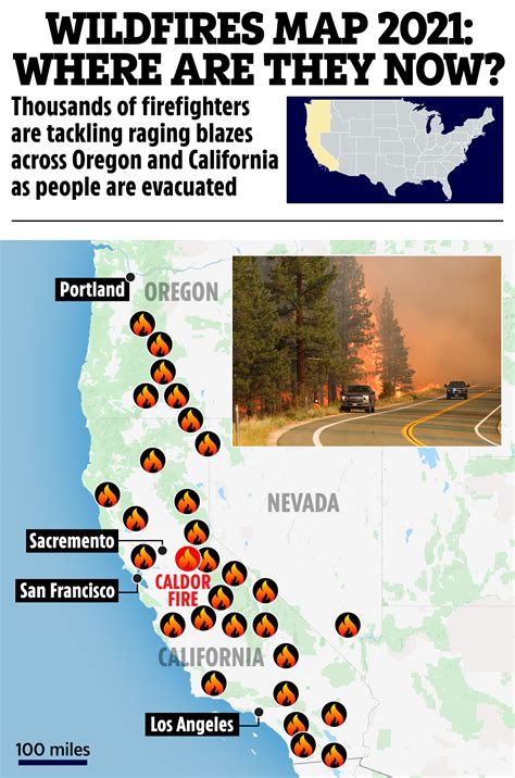 Western Wildfires Map