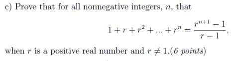 Solved C Prove That For All Nonnegative Integers N That