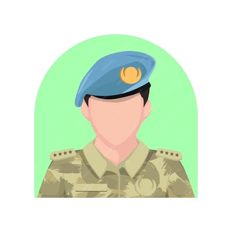 Premium Vector Army Character Vector Illustration