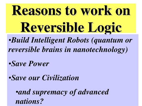 PPT Reversible Computing For Beginners PowerPoint Presentation Free Download ID 1260134