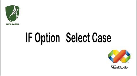 if option select case youtube