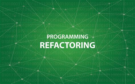 Programming Refactoring Concept Illustration White Text Illustration