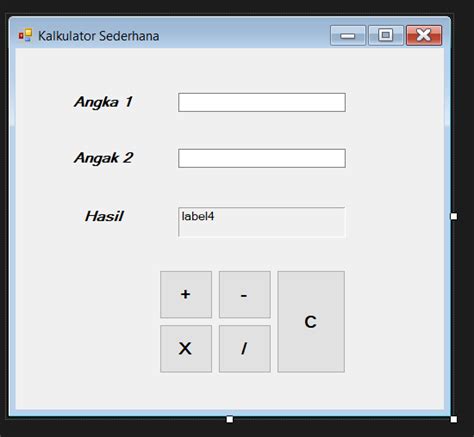 Kalkulator Sederhana Dan Kalkulator Mata Uang Berbasis C Menggunakan NET Framework