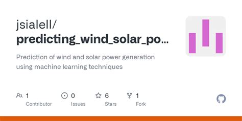 Github Jsialellpredictingwindsolarpower Prediction Of Wind And Solar Power Generation