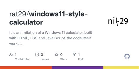 Github Rat29 Windows11 Style Calculator It Is An Imitation Of A Windows 11 Calculator Built
