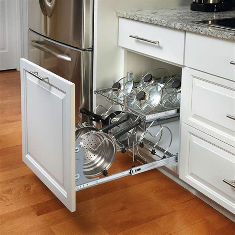 REV A SHELF 21 Two Tier Cookware Organizer Chrome Rev A Shelf 5CW2 2122 CR