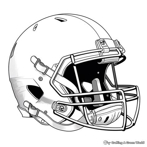 Realistic Football Coloring Pages